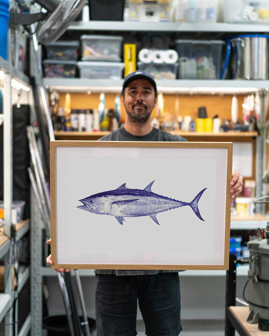 Longtail Tuna Art Print | Fish Art — Malosi – Malosi Studio
