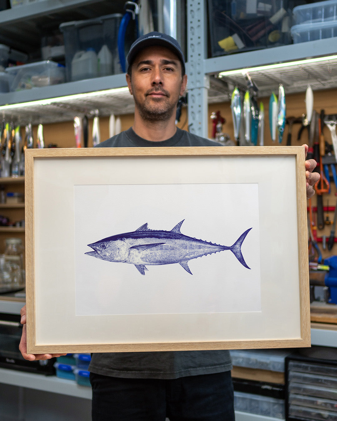 Longtail Tuna Art Print | Fish Art — Malosi – Malosi Studio