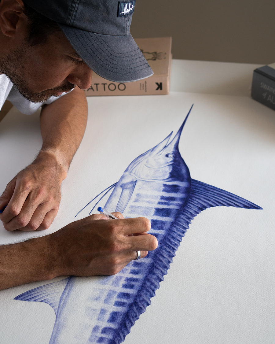 Striped Marlin Art Print – Malosi Studio